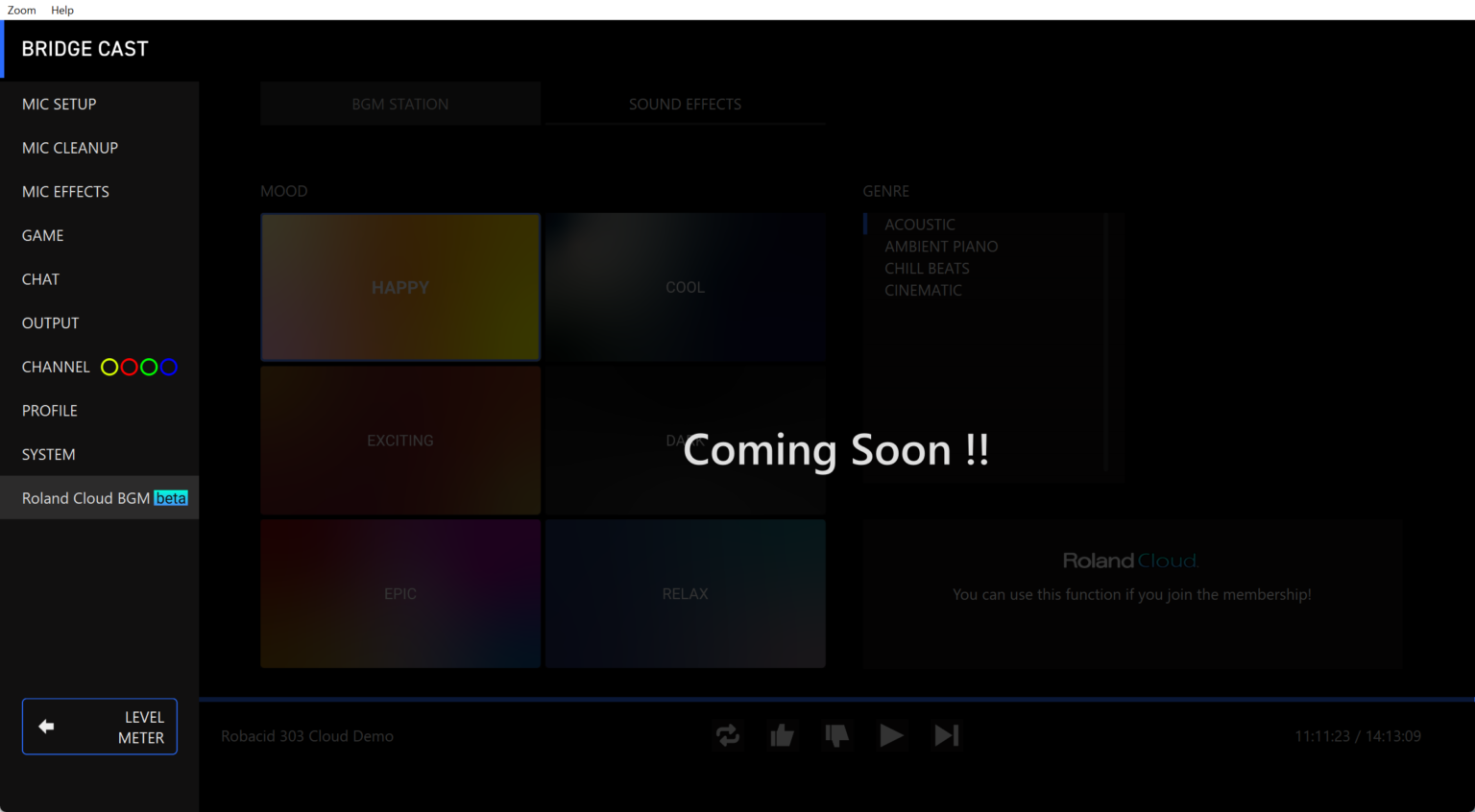 Rolandのゲーミングミキサー、BRIDGE CASTに著作権フリーのBGM活用サービス、BGM CAST搭載 | DTMステーション