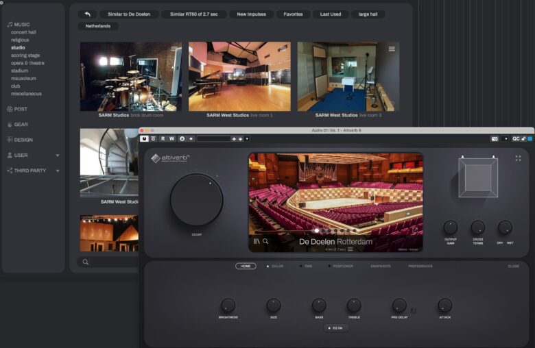 コンボリューションリバーブの代名詞、AUDIO EASEのAltiverbが12年ぶりの新バージョン - DTM