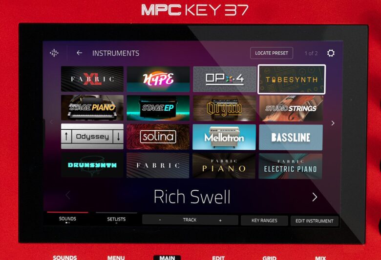 スタンドアロンで動く37鍵キーボード版のMPC、AKAI MPC KEY 37が誕生。DAWとも連携可能でオーディオIFとしても動作する ...