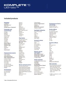 大型アップデートとなるKOMPLETE 15が発表！最大32種類のプラグイン追加、大規模刷新のKONTAKT 8の登場も大きな目玉 | DTM ...