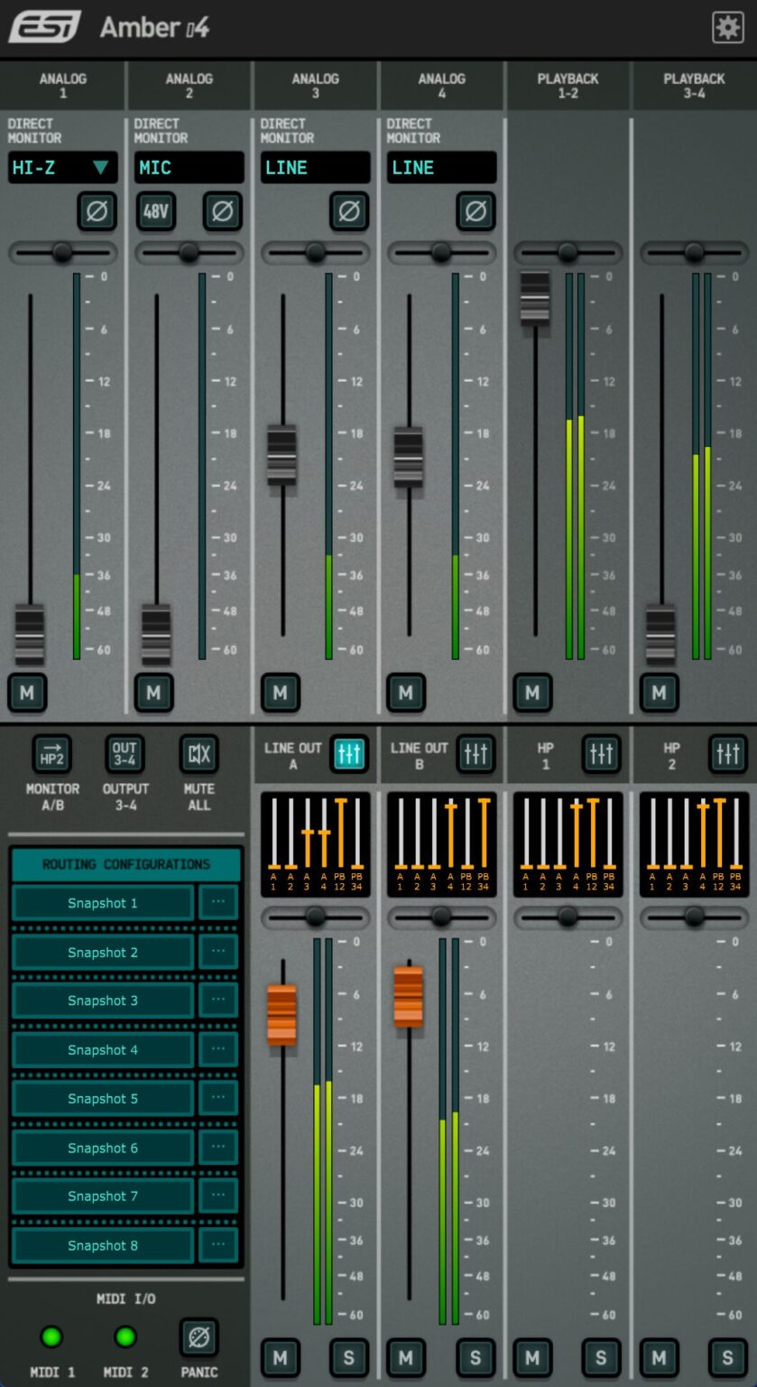 独ESIのオーディオインターフェイス、Amber i2/i4が国内発売開始。高品位で自由度の高い設計 | DTMステーション